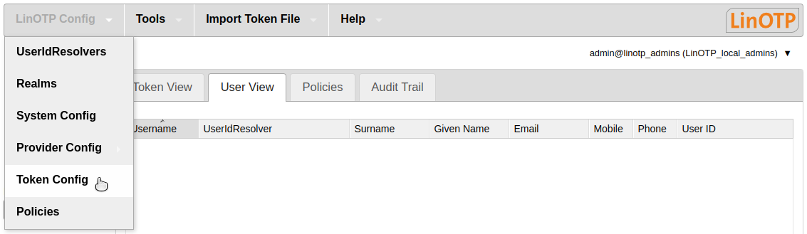 1.5.1. Tokentype Configuration — LinOTP Documentation
